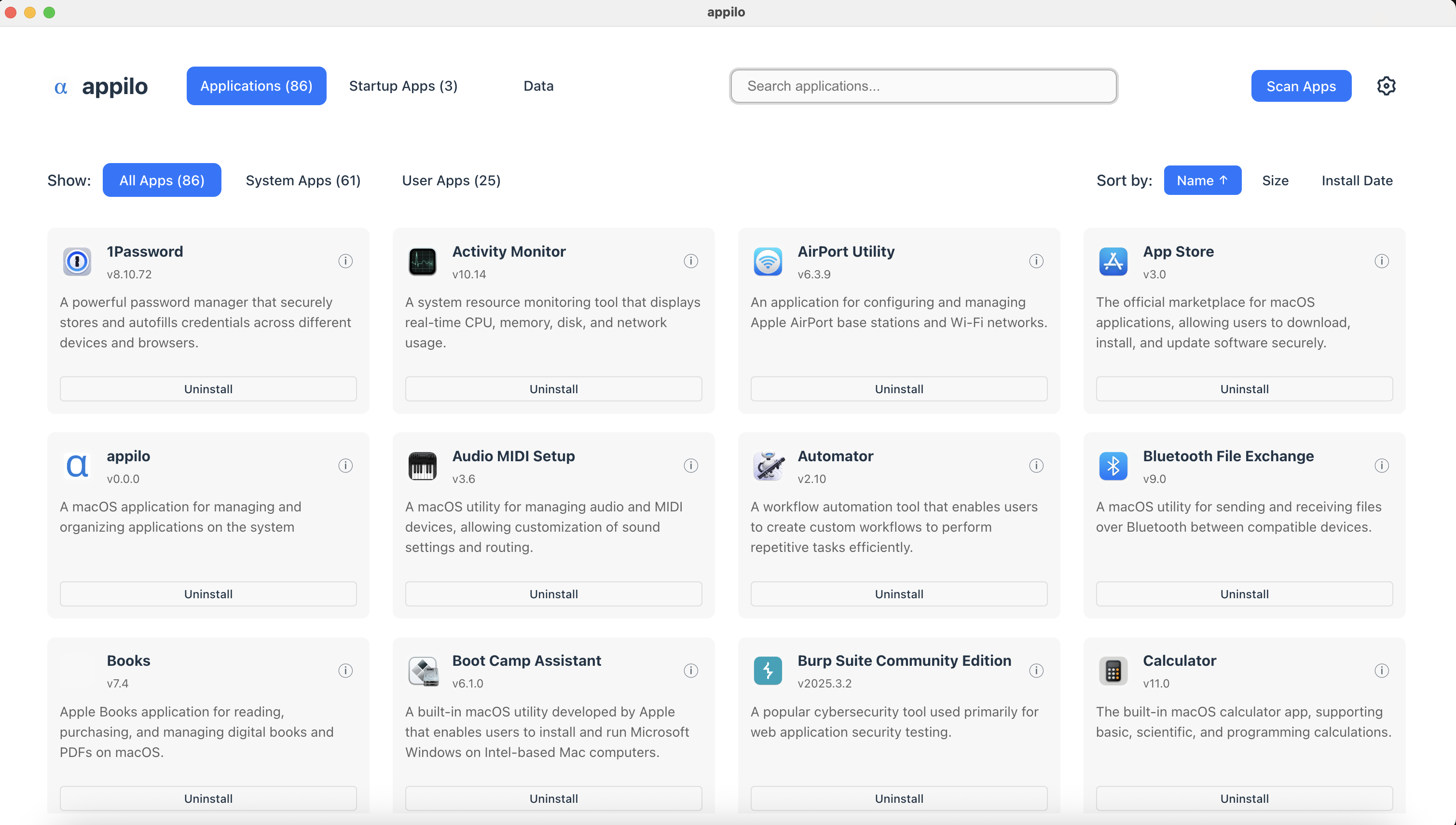 Appilo - Mac App Manager | Organize and Optimize Your Applications
